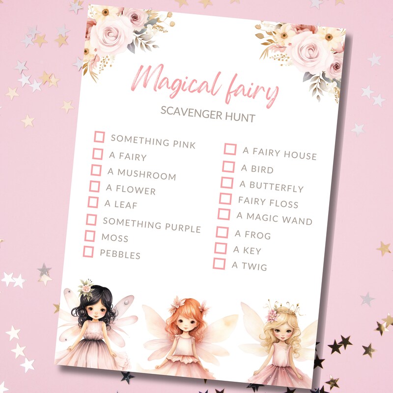 Fairy Scavenger Hunt - Etsy