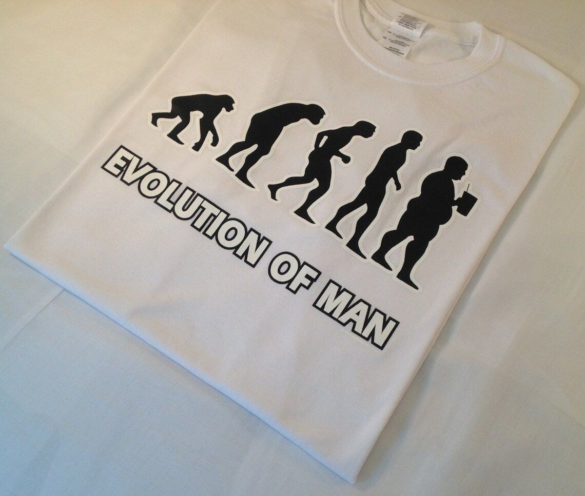 Evolution of Man Funny T-shirt Mens - Etsy