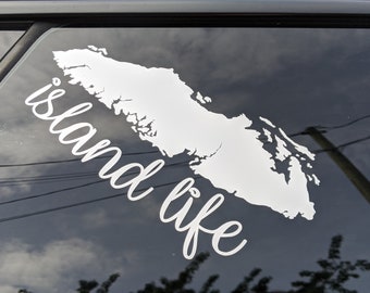 Island Car Sticker | Etsy