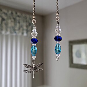 Ceiling Fan and Light Pull Chain With Dragonfly Charm. Sold as a Single ...