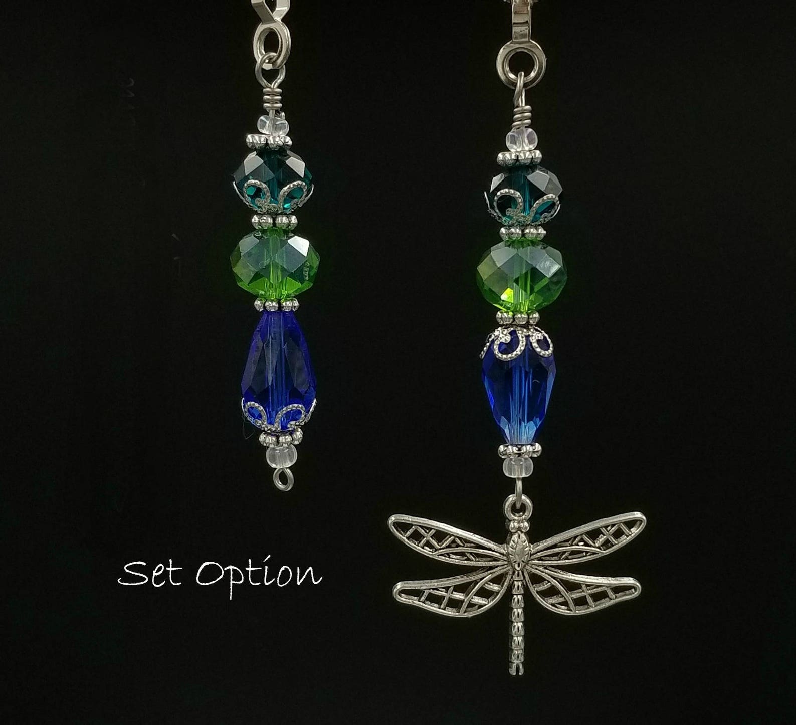 Dragonfly Charm Beaded Ceiling Fan and Light Pull Chains. - Etsy