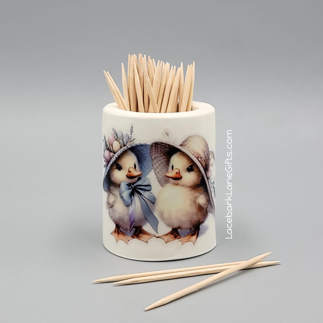 Easter Matchstick Holder, Toothpick Holder, Easter Decor, Ducks With ...