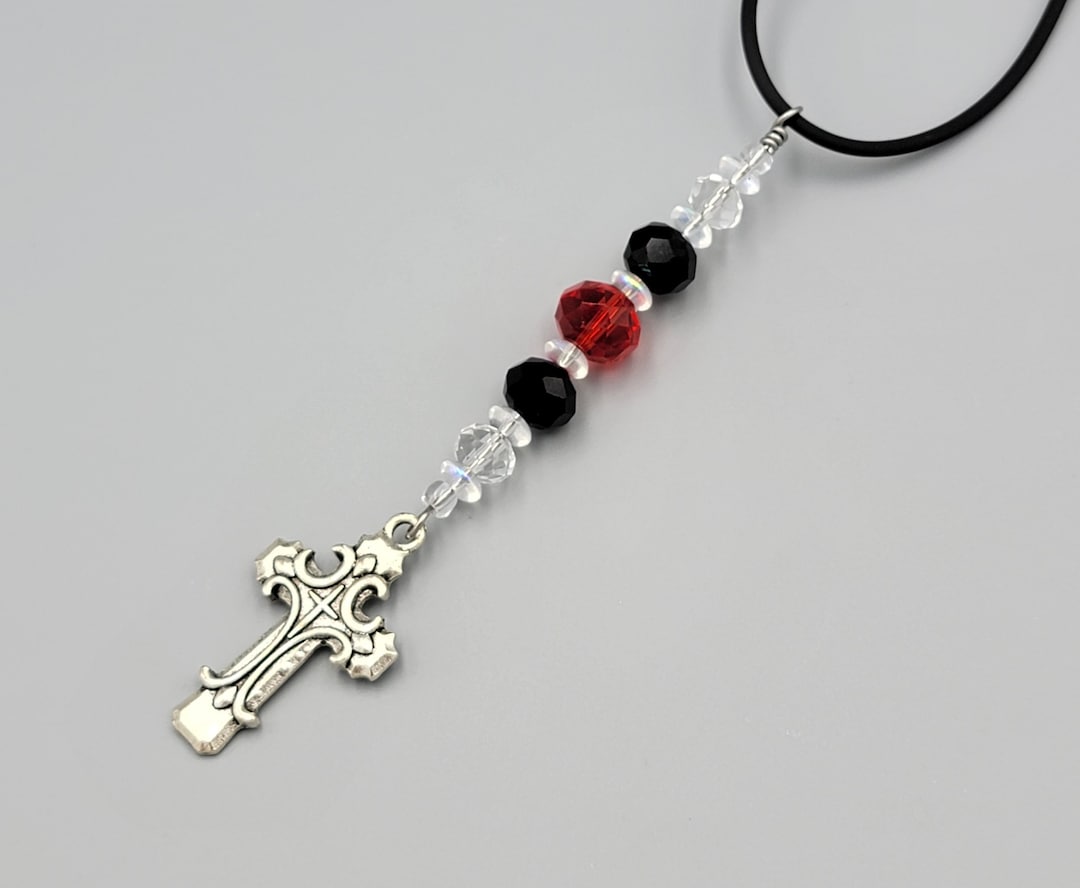 Firefighter Rear View Car Mirror Ornament With Guardian Angel or Cross ...