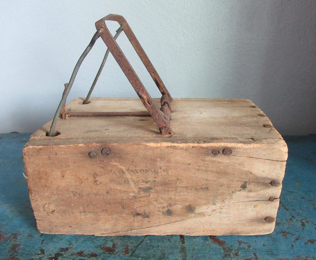 Antique Armstrong OK Gopher Trap-primitive/wooden-abington - Etsy