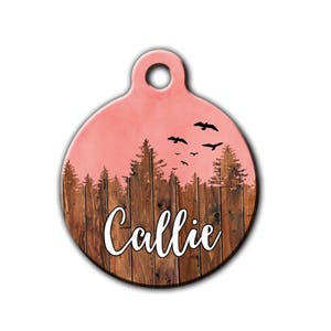 Tree Dog Tag,girl Dog Id Tag,outdoor Pet Tag,hiking Pet Tag,unique Pet ...