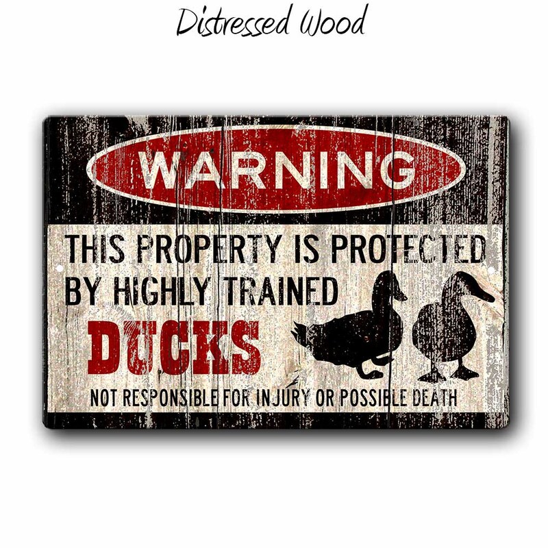Funny Duck Signs - Etsy