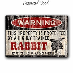 Rabbit Sign,funny Metal Signs,rabbit Accessories,bunny Sign,lop Eared ...