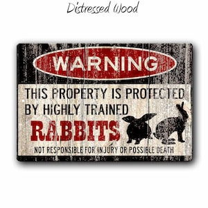 Rabbits Sign,funny Metal Signs,rabbit Accessories,bunnies Sign,lop ...