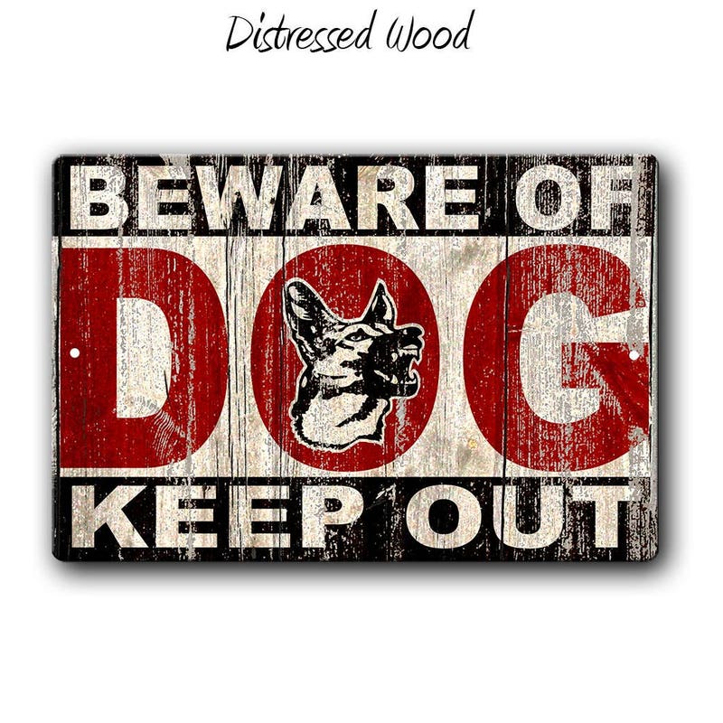 Keep Out Dog Sign - Etsy