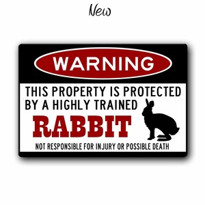 Rabbit Sign,funny Metal Signs,rabbit Accessories,bunny Sign,rabbit ...