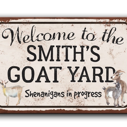 Goat Barn Sign - Etsy