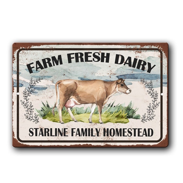 Vintage Dairy Sign - Etsy
