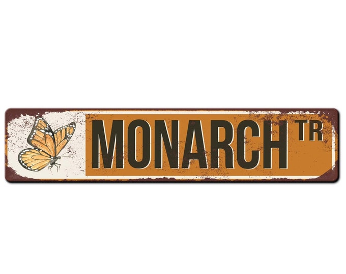 Monarch Butterfly Habitat Refuge Yard Sign, Made in USA Protect ...
