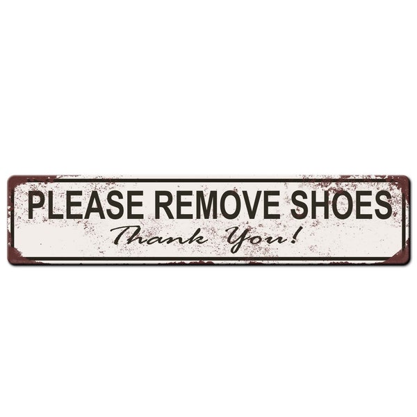 Remove Shoes Sign - Etsy