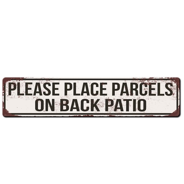 Please Leave Packages at Back Gate - Etsy