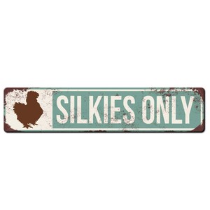 Silkies Only Chicken House Sign - Silkie Chicken Gift - Silkie Chicken ...