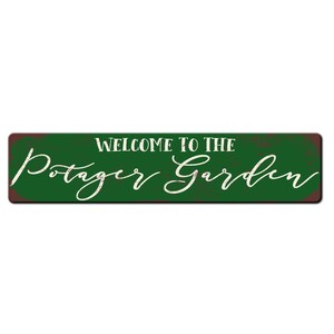 Welcome to the Potager Garden Rustic Style Metal Sign - Gardener Gift ...