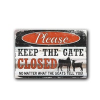 Custom Goat Farm Sign, Personalized Goat Ranch Farm Sign, Large ...