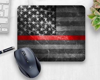 Black and Red Mouse Pad - Etsy