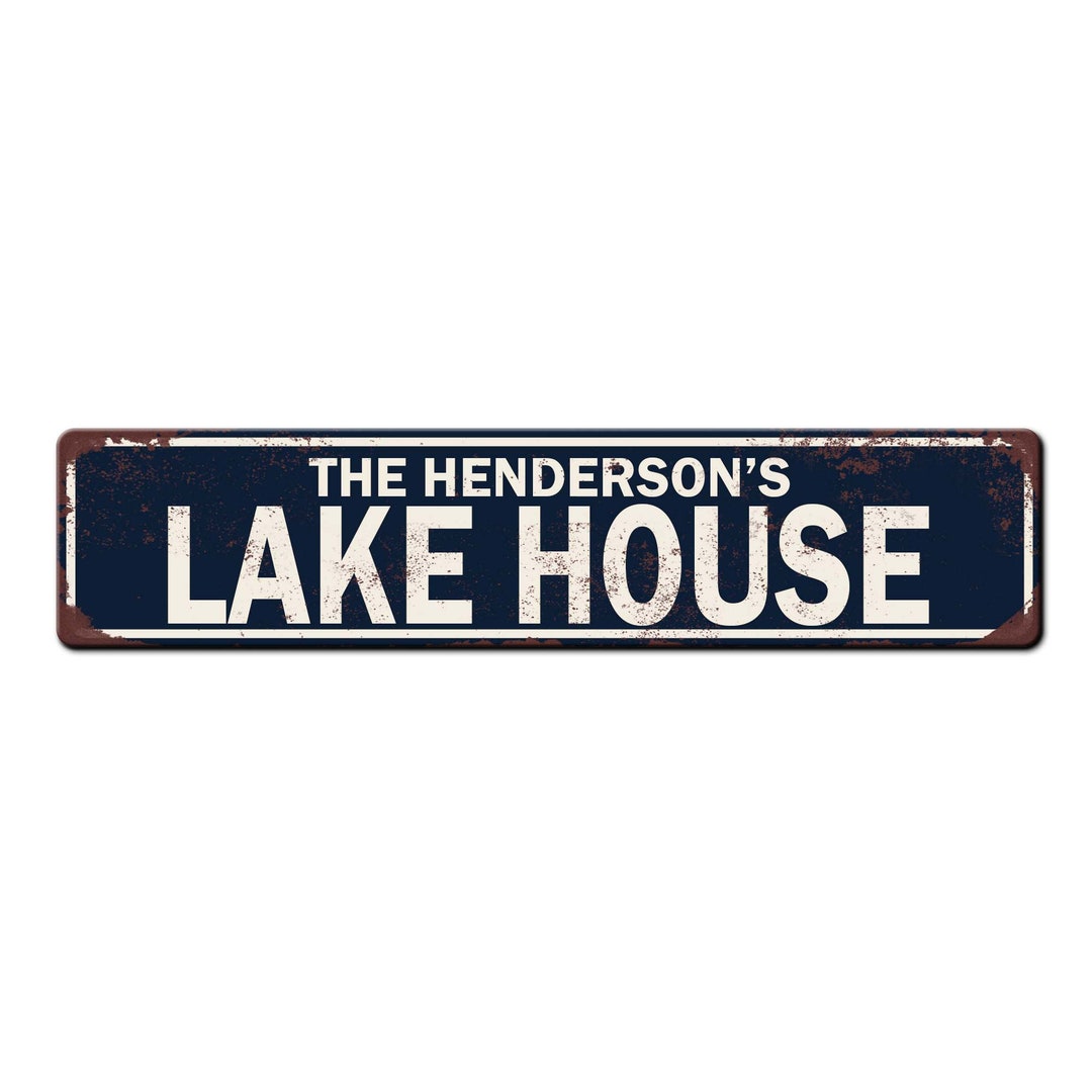 Personalized Lake House Sign Décor - Lake Home Decorations - Custom ...