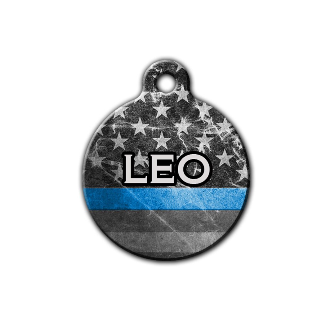 Thin Blue Line Pet Tag,personalized Pet ID Tag,back the Blue,dog Id Tag ...