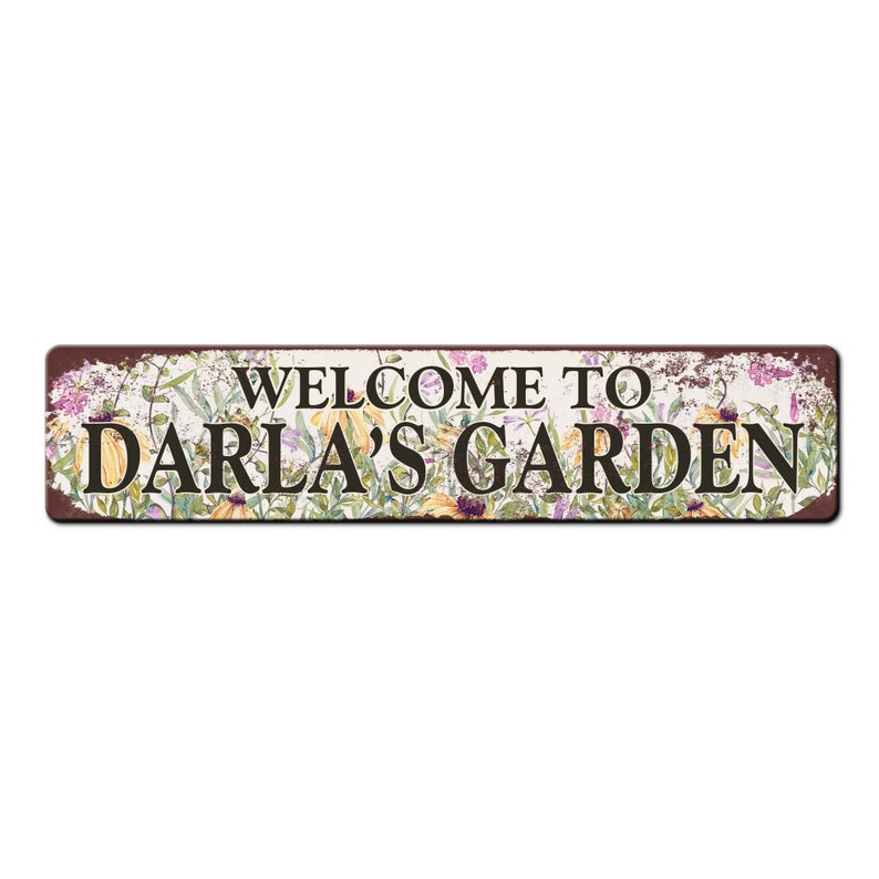 Personalized Garden Sign Custom Garden Gate Sign Gardener - Etsy