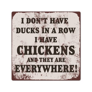 Funny Chicken Run Sign - Chicken Coop Décor - Crazy Chicken Lady Gift ...