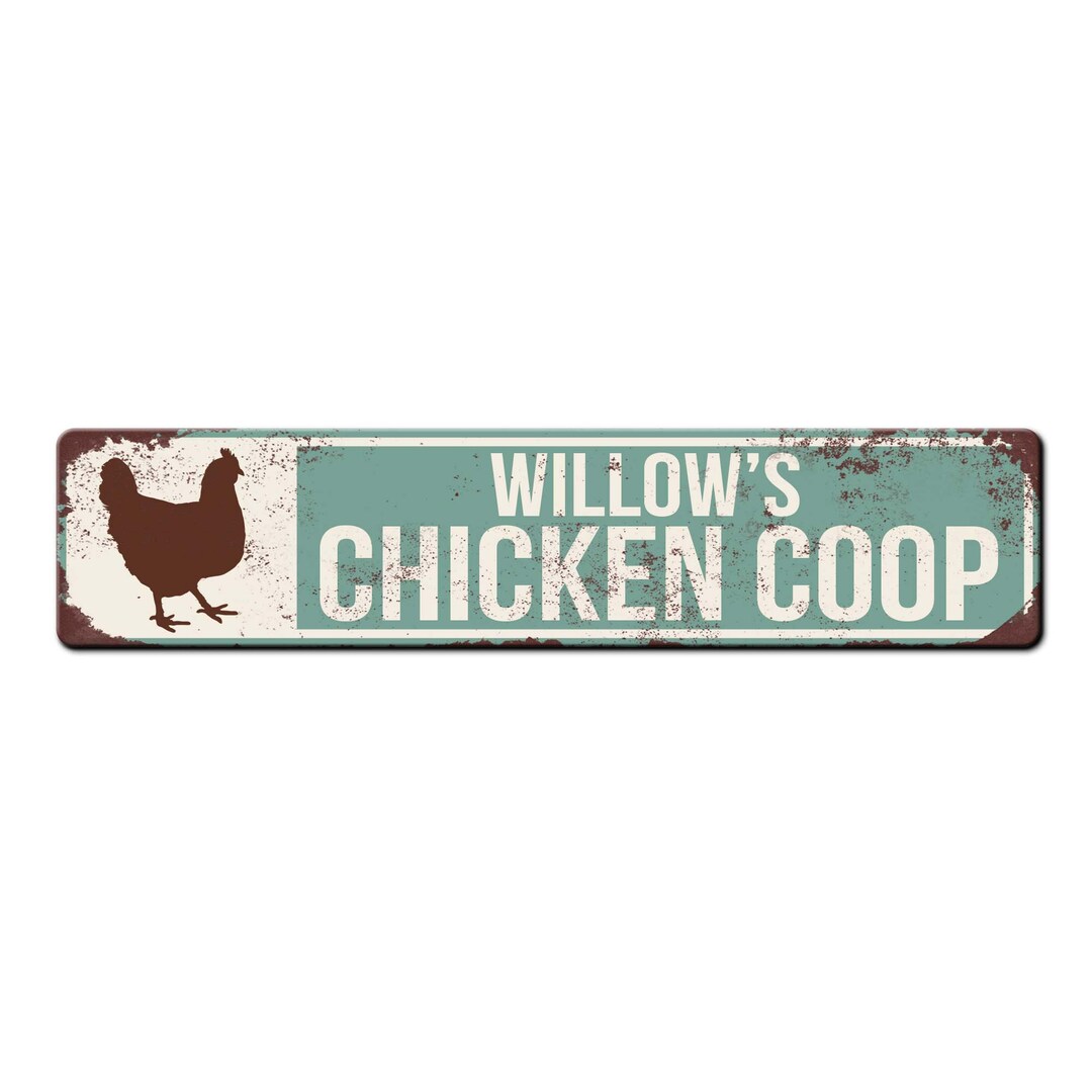 Personalized Chicken Coop Sign - Backyard Chicken Gift - Cute Chicken ...