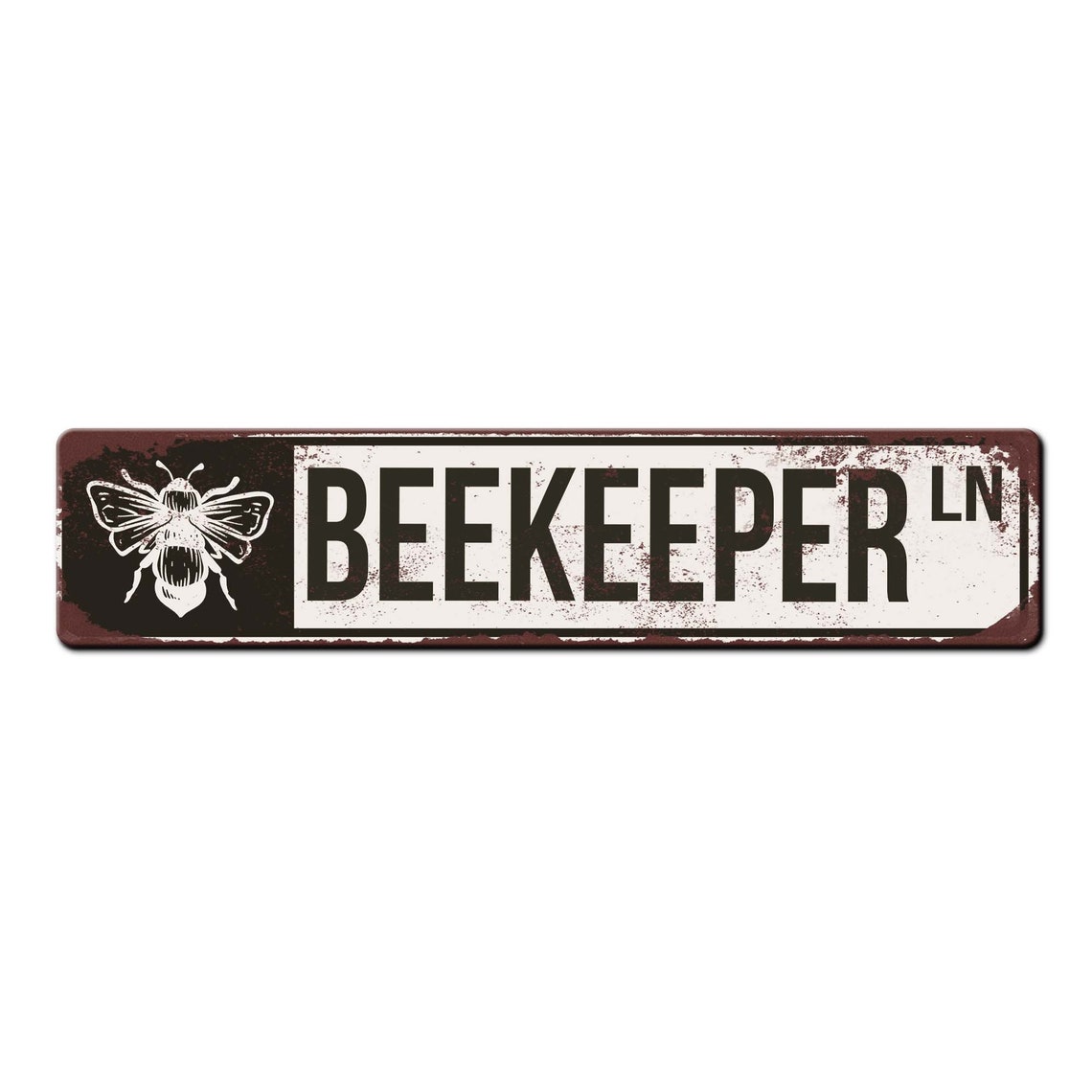 Beekeeper Lane Metal Sign Apiary Sign Honey Bee Sign - Etsy