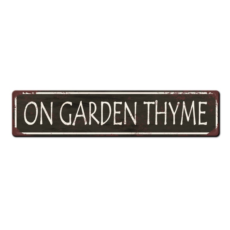 Thyme Sign - Etsy