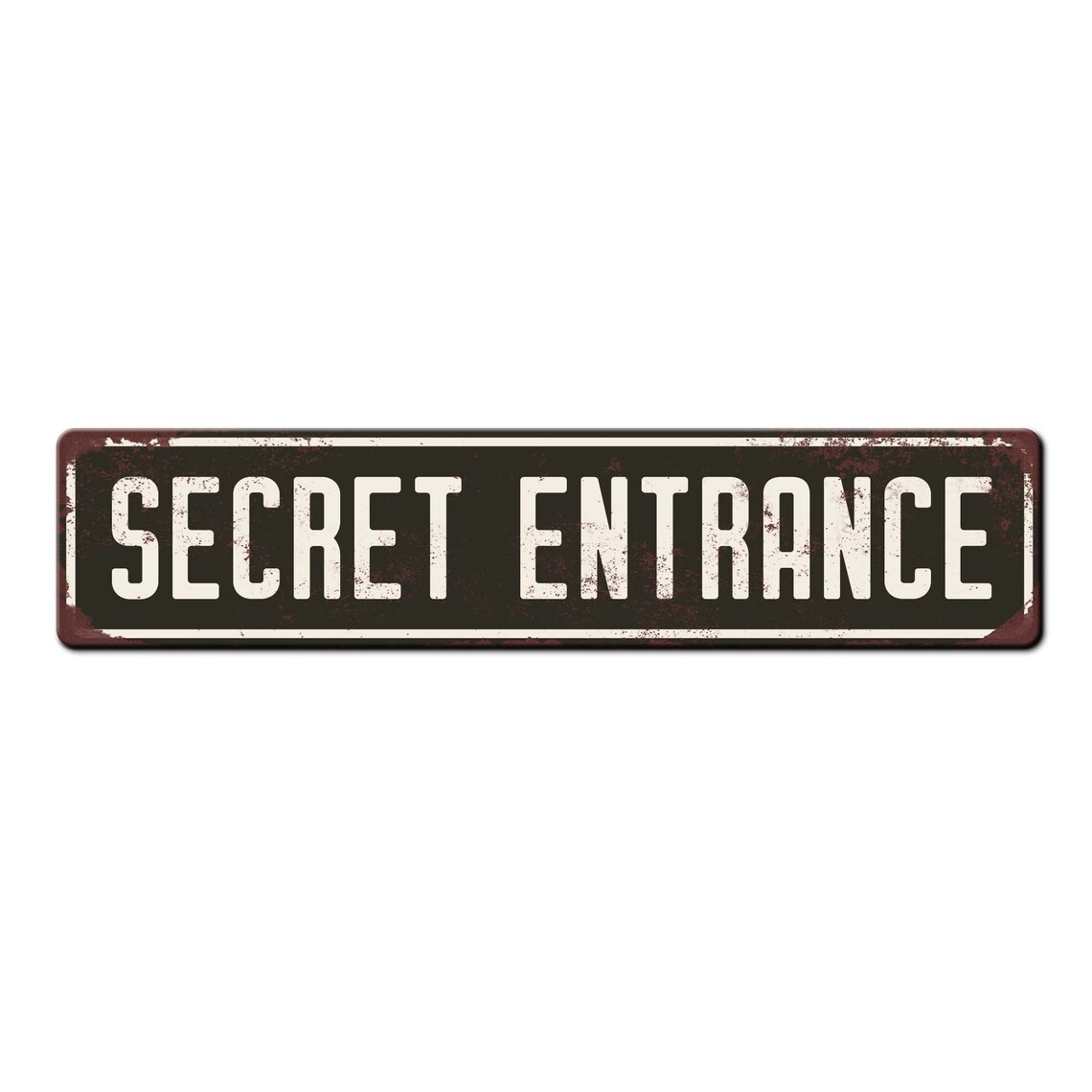 Secret Entrance Funny Metal Sign Kids Fort Sign Theater | Etsy