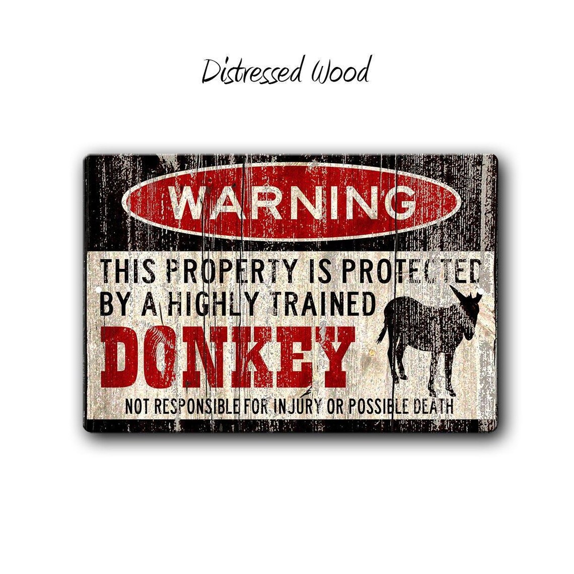 Donkey Signfunny Metal Signsdonkey Accessoriesdonkey | Etsy