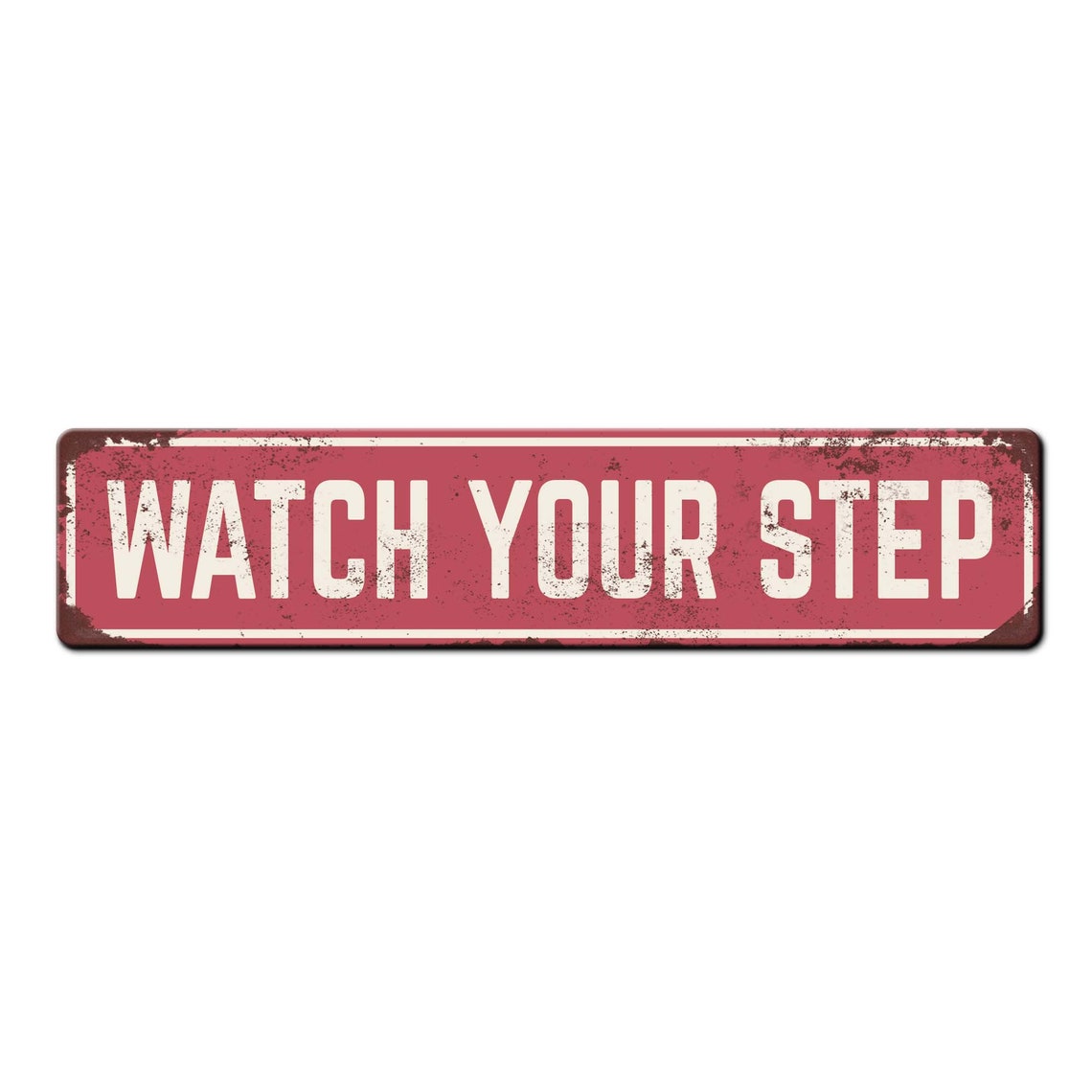 Watch Your Step Sign Caution Sign Dangerous Footing - Etsy