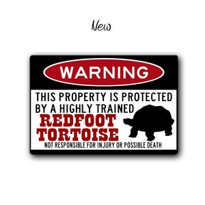 Redfoot Tortoise Sign,funny Metal Signs,tortoise Gift,tortoise ...