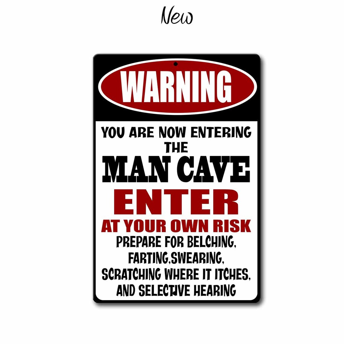 Man Cave Signfunny Metal Signmancaveman Warning Signgift | Etsy