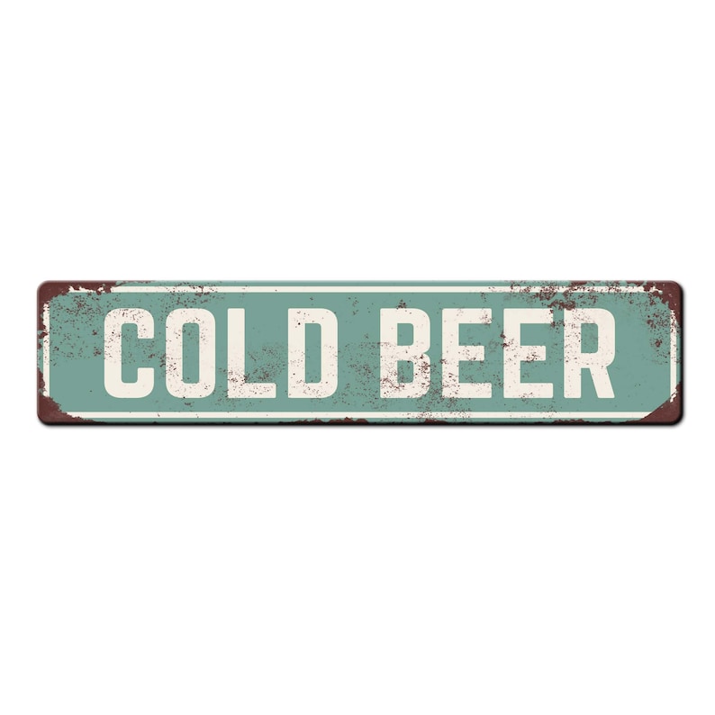 Cold Beer Sign Keg Stand Sign Beer Fridge Sign Beer | Etsy