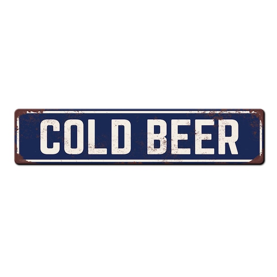 Cold Beer Sign Keg Stand Sign Beer Fridge Sign Beer | Etsy