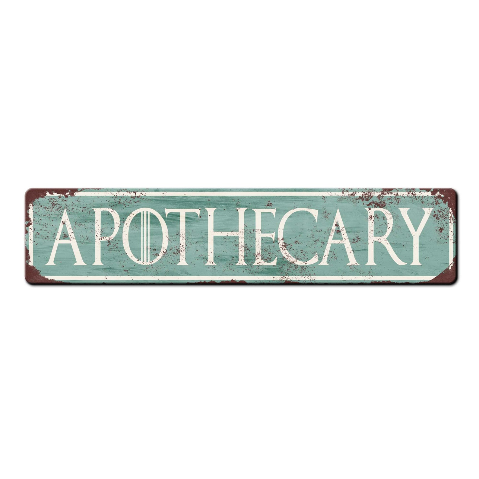 Apothecary Vintage Style Metal Sign - Herbal Medicinal Cabinet Décor ...