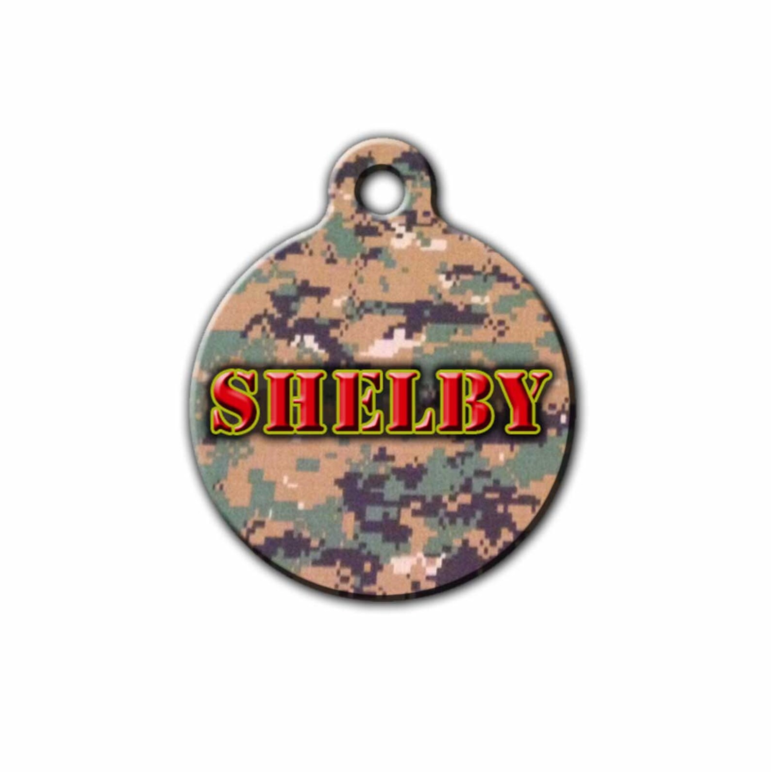 Military Pet Tags Marine Inspired Digital Camo Dog Id Tag - Etsy