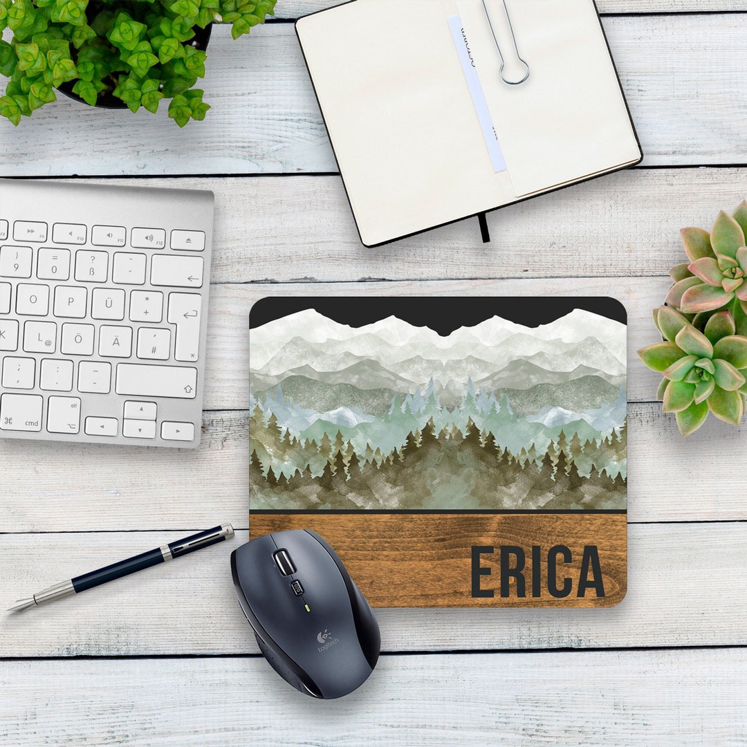 Personalized Mountain Mouse Pad - Outdoor Lover Gift - Mountains Office ...
