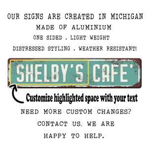 Personalized Cafe Sign - Custom Coffee Bar Sign - Rustic Styled Custom ...