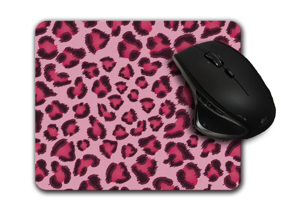 Pink Leopard Print Mouse Pad,animal Print, Office Decor, Leopard ...