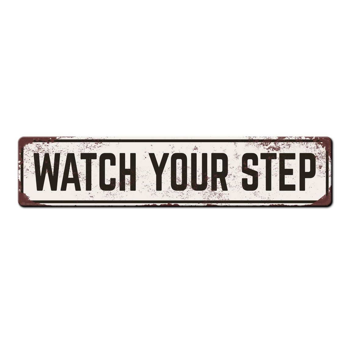 Watch Your Step Sign Caution Sign Dangerous Footing - Etsy