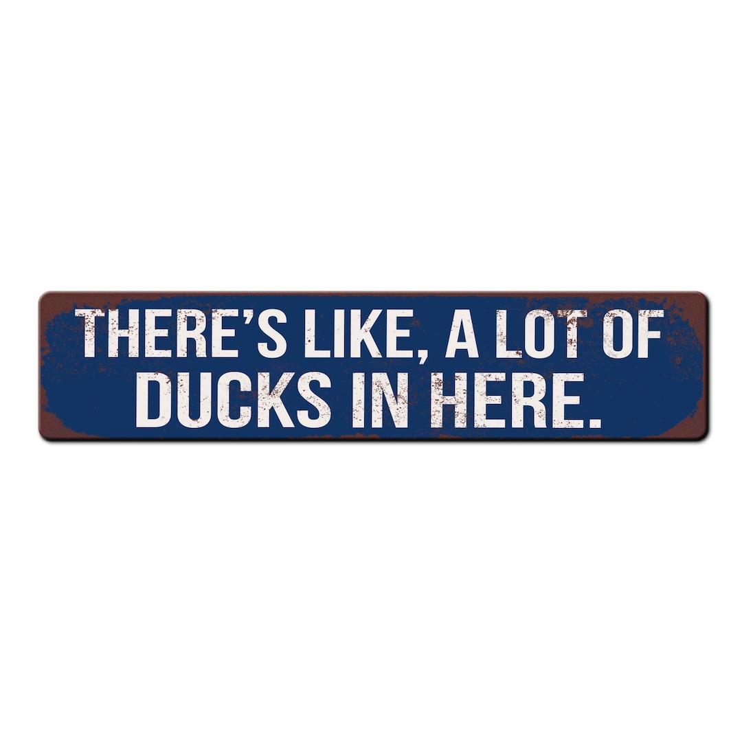 Funny Duck House Sign - Theres Like a Lot of Ducks in Here - Outdoor ...