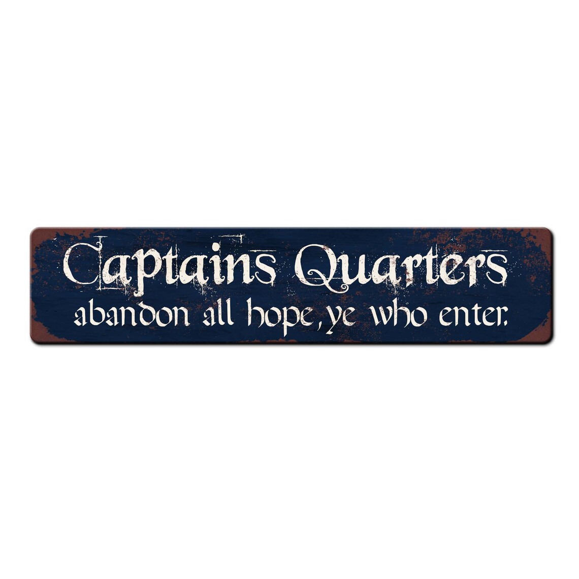 Captains Quarters Funny Metal Sign Boat Sign Captain Gift - Etsy