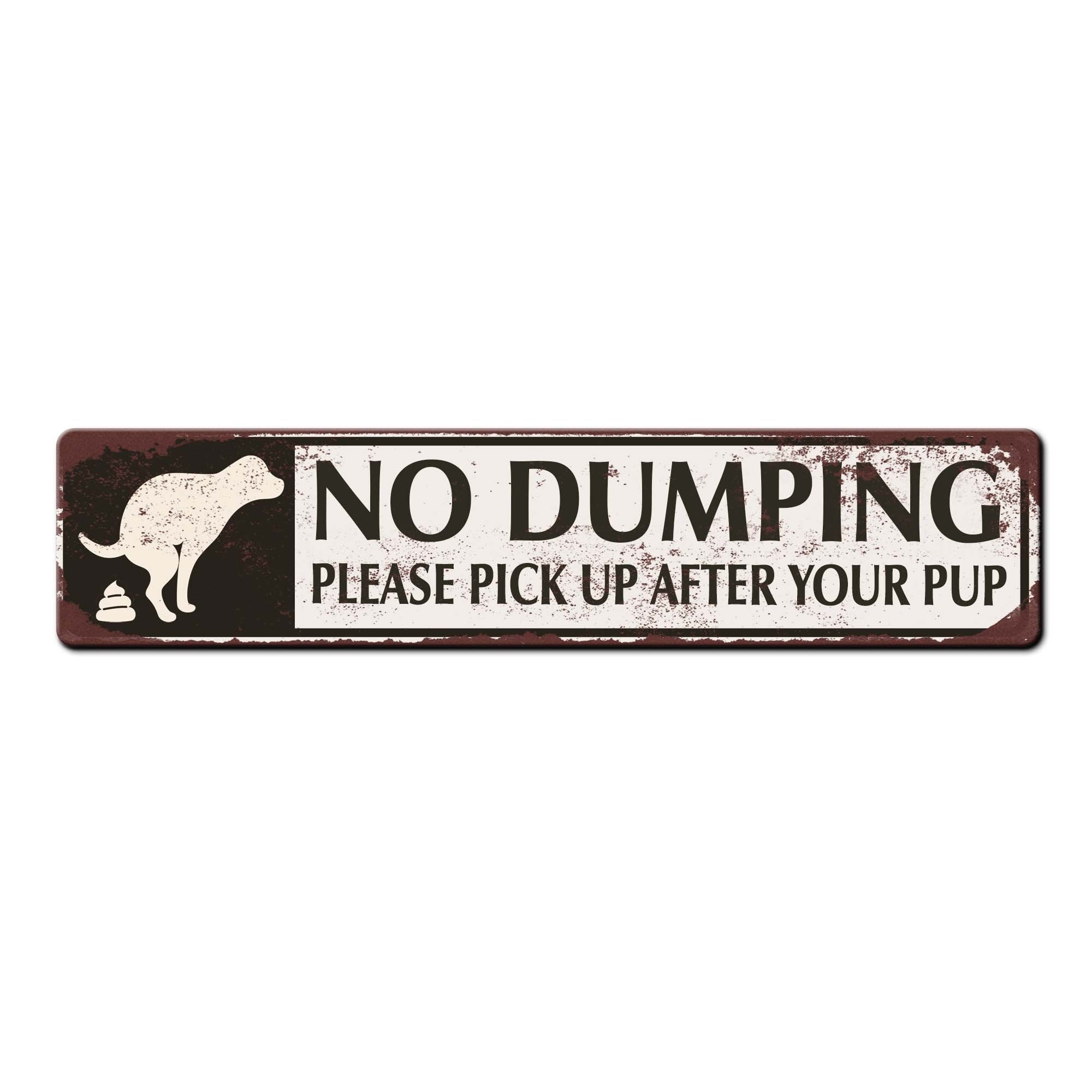Funny Pet Poop Sign - Pick up Pet Waste Notice Sign - Gate Sign - Pet ...