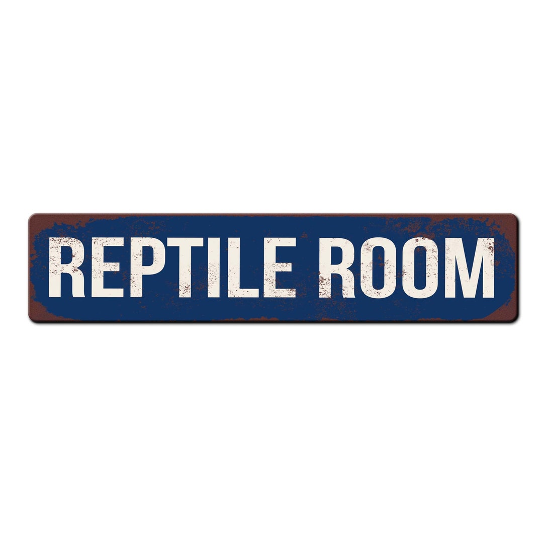 Reptile Room Aluminum Sign - Reptile Keeper Sign - Reptile Room Décor ...