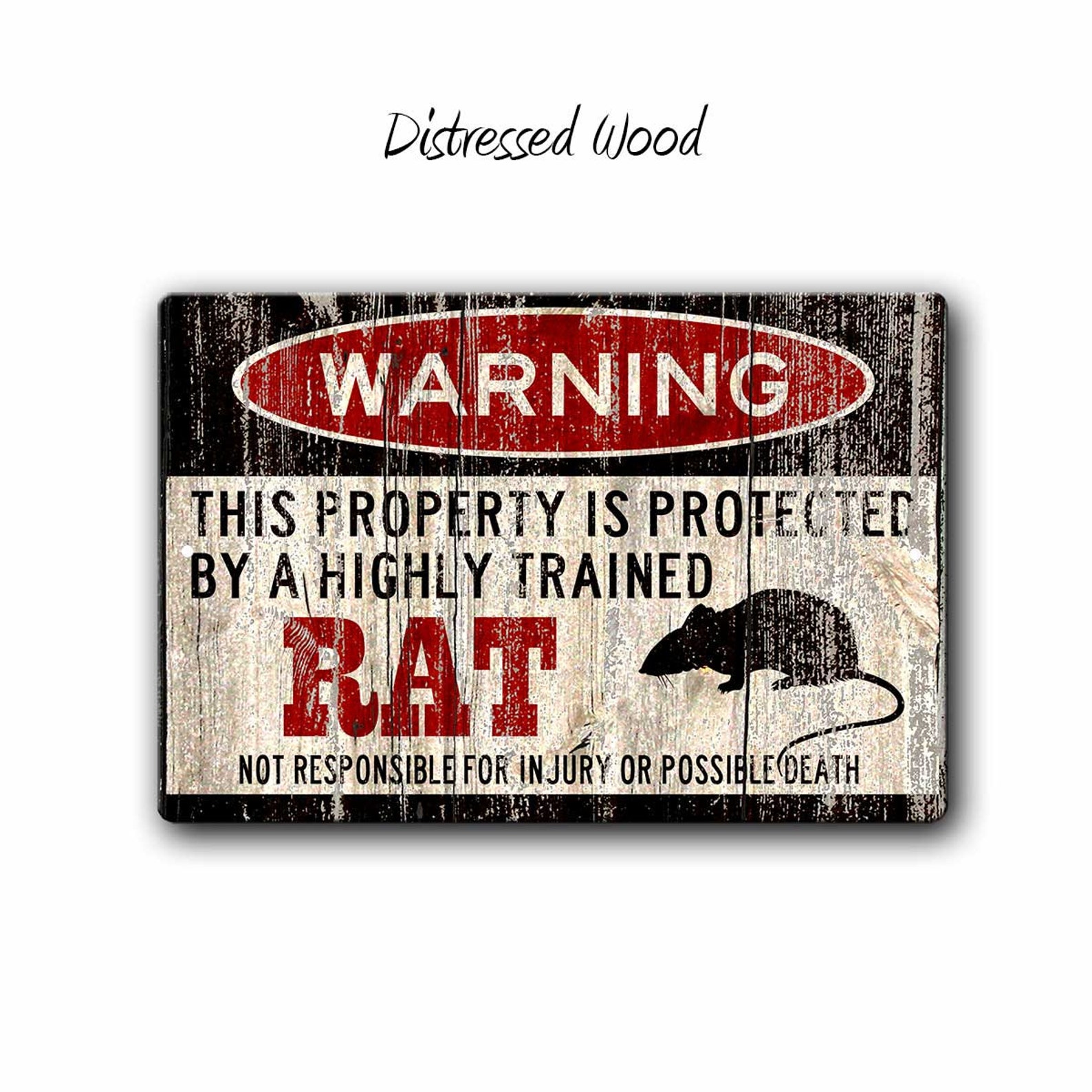 Rat Sign,funny Pet Rat Sign,rat Lover Gift,funny Metal Signs,rat ...