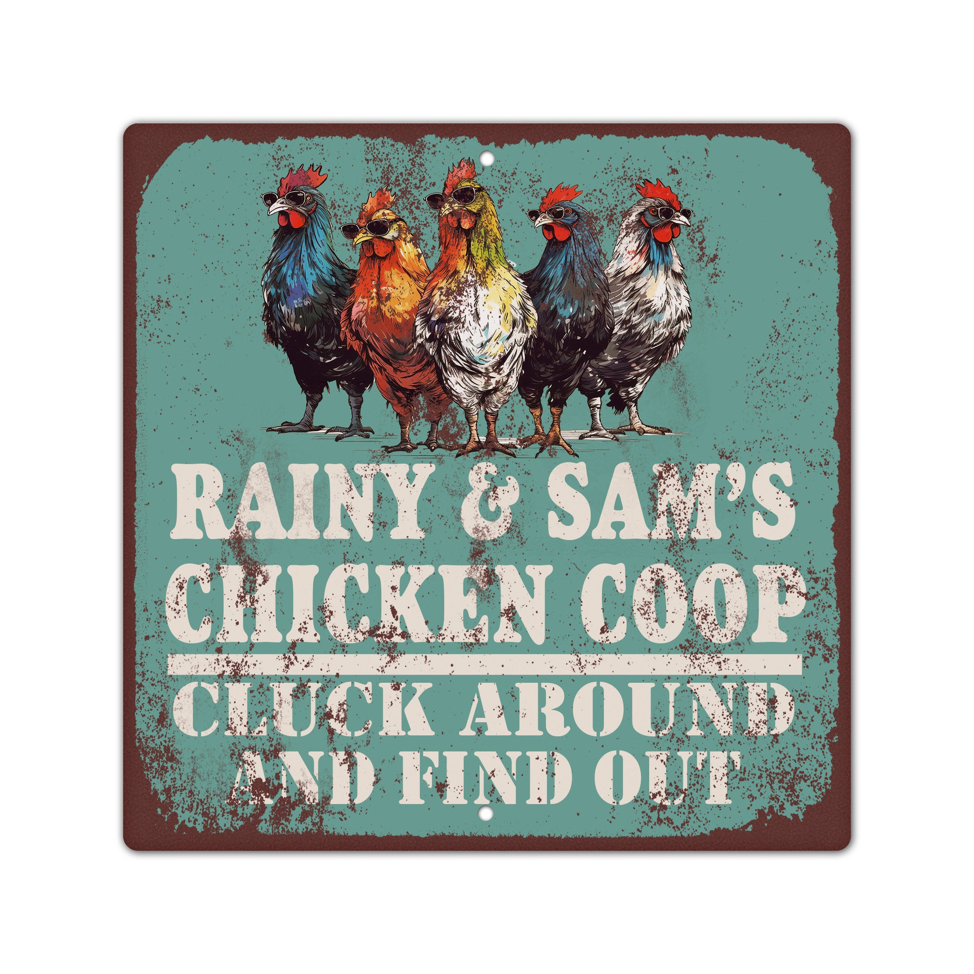 Funny Chicken Run Sign - Chicken Coop Décor - Crazy Chicken Lady Gift ...