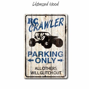 RC Crawler,remote Control Scale Truck,rc Driver,rc Hobby Sign,metal ...